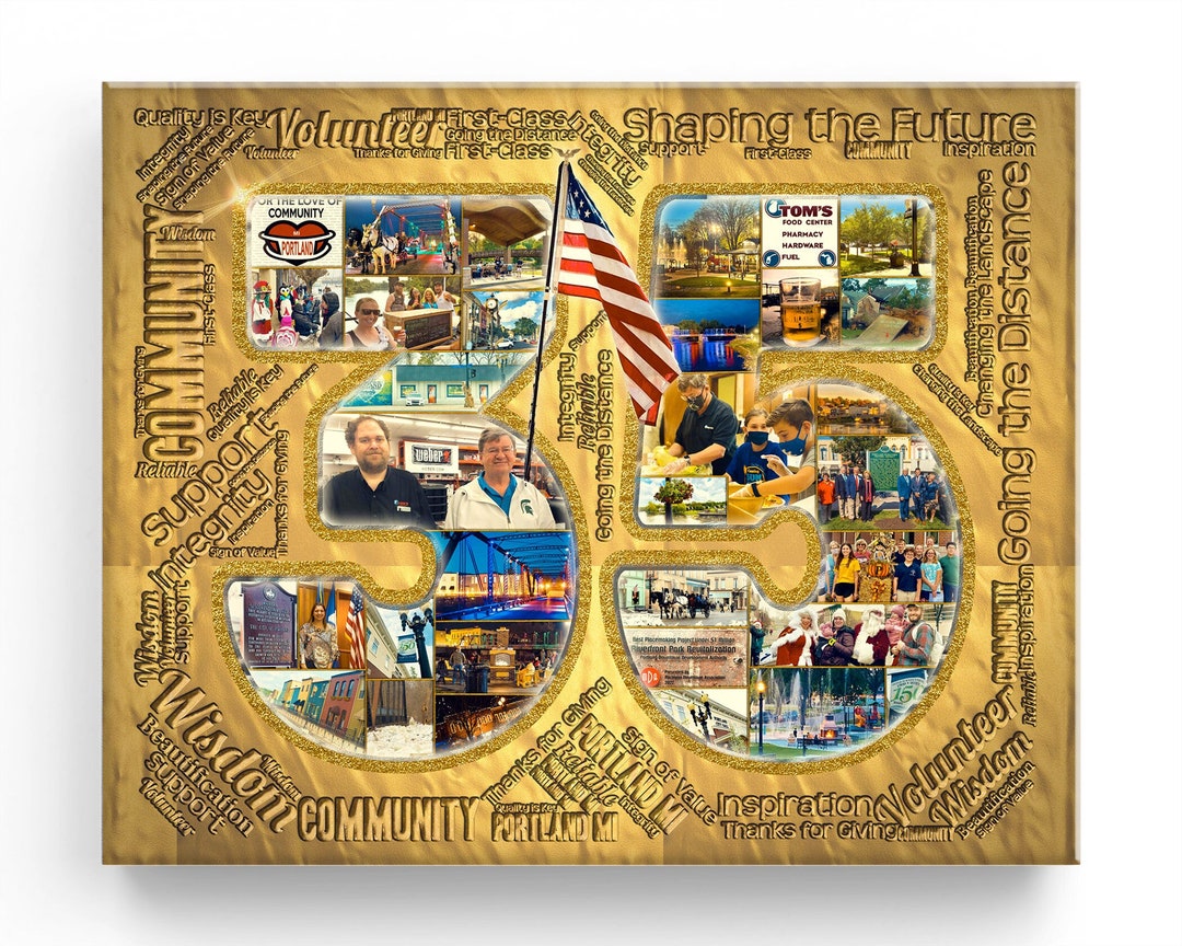 Gold STD. Collage Plus Flag Any Letter/numbers Made From - Etsy