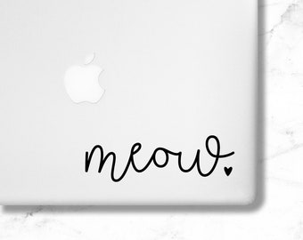 Meow Decal - Etsy