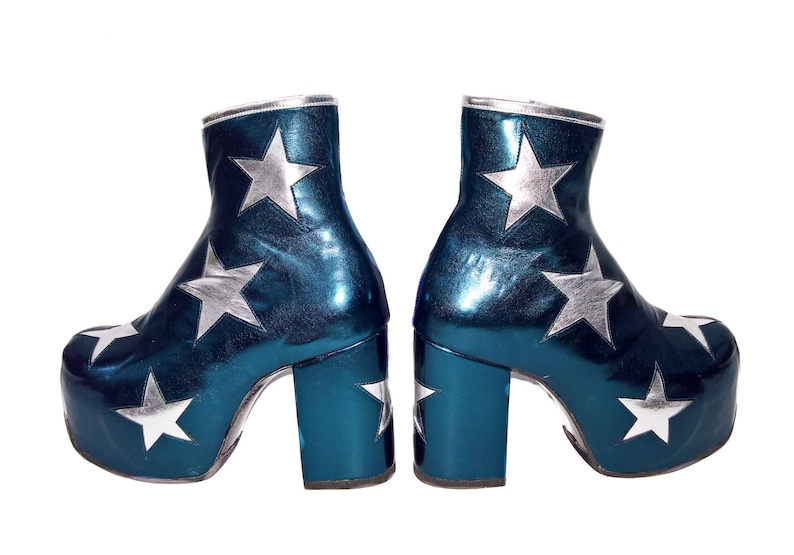 Vegan STARDUST Star Platform Glam Circus Boots Isabella Mars | Etsy