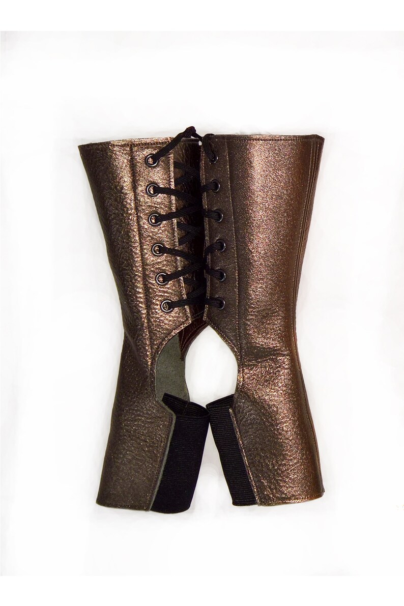 Isabella Mars SHORT Aerial Boots PEWTER Metallic Leather | Etsy