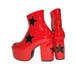 STARDUST Star Platform Glam Boots - Isabella Mars - Red Patent Leather ...