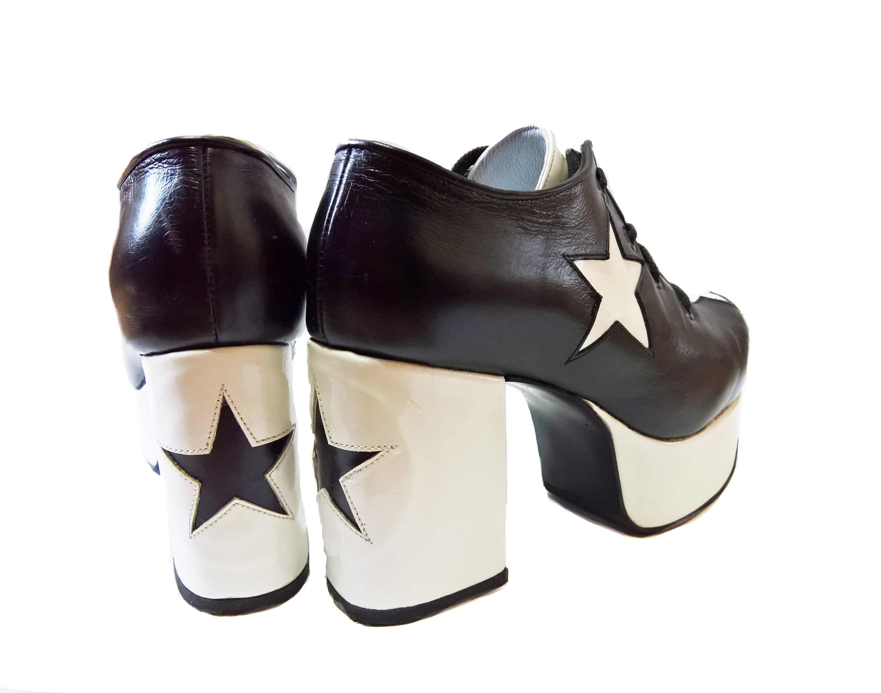 STARDUST Star Platform Glam Circus Lace up Shoes Isabella - Etsy