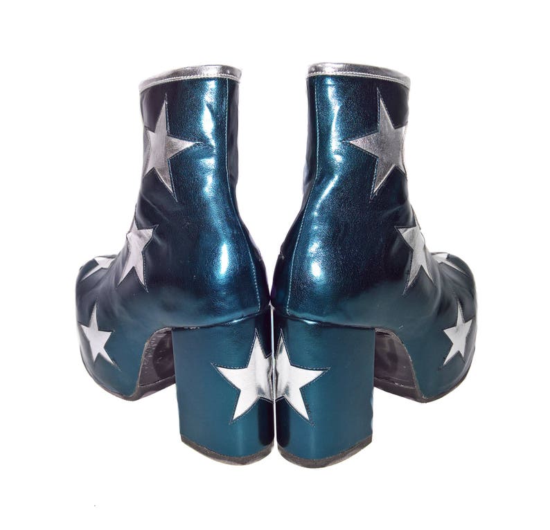 Vegan STARDUST Star Platform Glam Circus Boots Isabella Mars - Etsy
