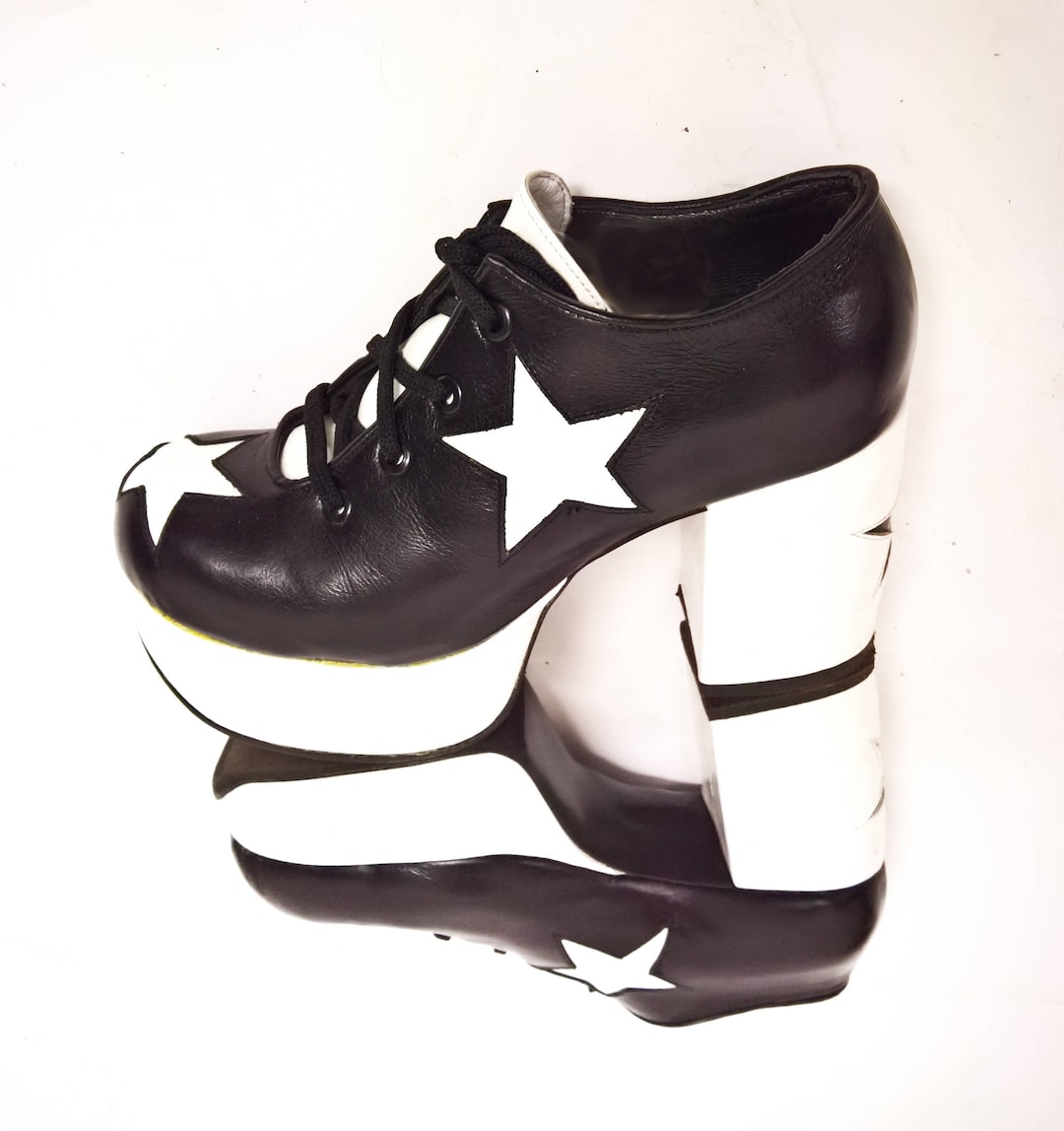 STARDUST Star Platform Glam Circus Lace up Shoes - Isabella Mars ...