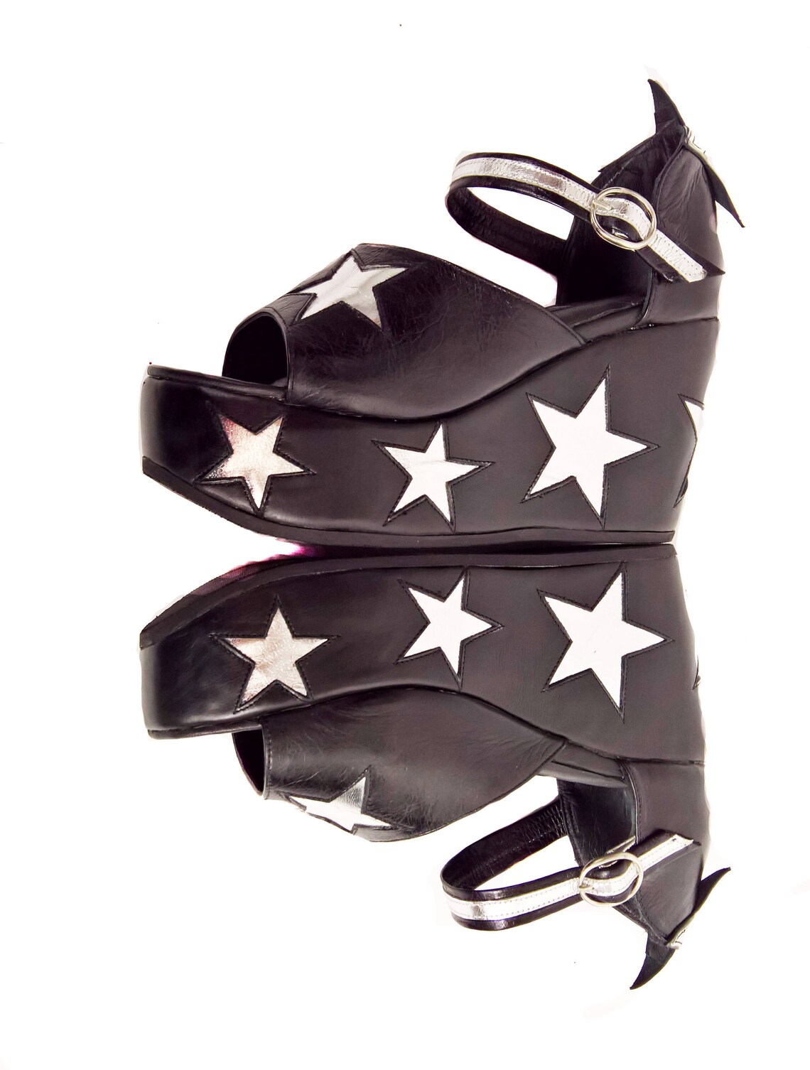 STARDUST Star Platform Shoes Sandals Isabella Mars Black | Etsy