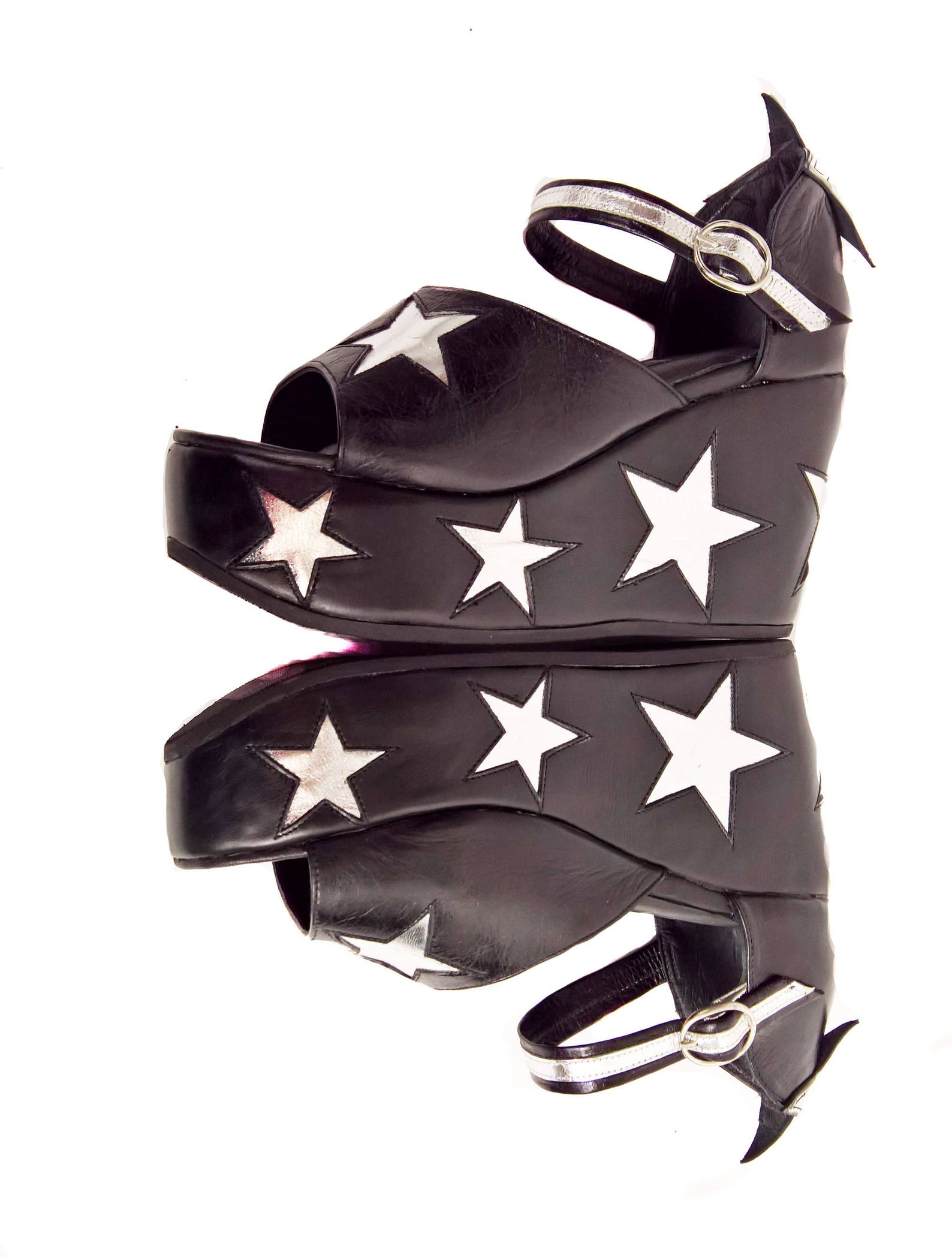 STARDUST Star Platform Shoes Sandals Isabella Mars Black | Etsy