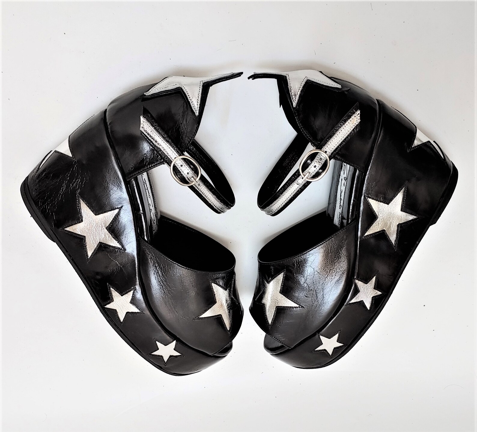 STARDUST Star Platform Shoes Sandals Isabella Mars Black | Etsy