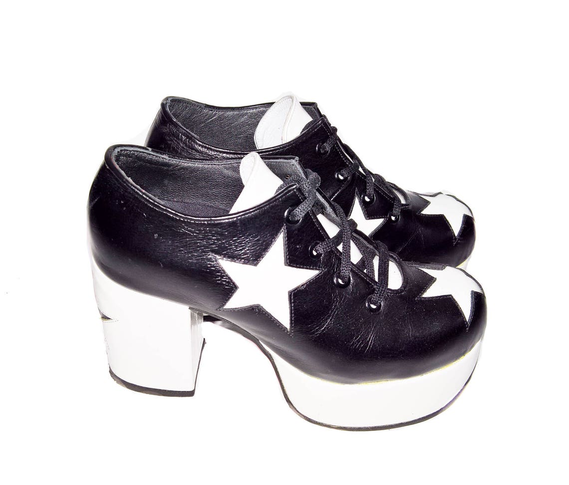 STARDUST Star Platform Glam Circus Lace up Shoes Isabella - Etsy UK