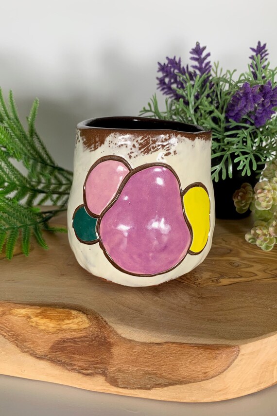Color Bubble Cup Red Clay | Etsy