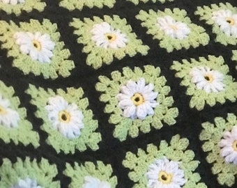 Daisy Chain Chain Crotchet Blanket Pattern - Etsy