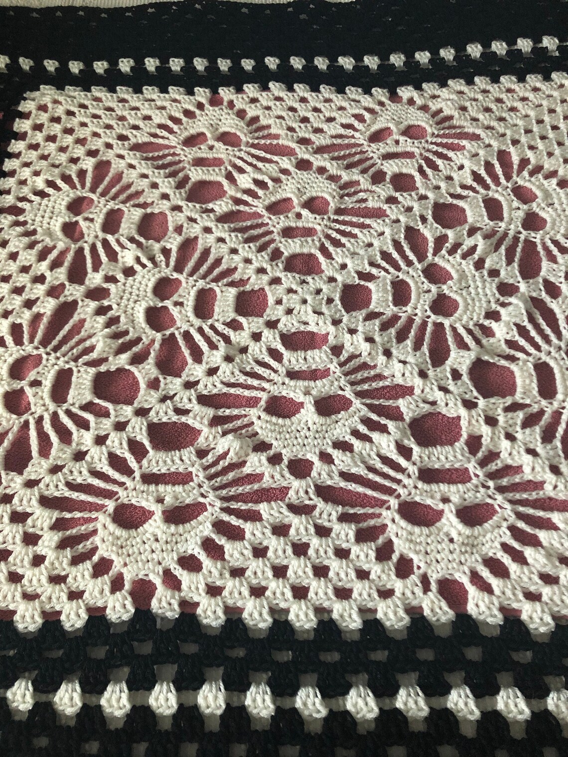 Skull Throw With Black Border | Etsy