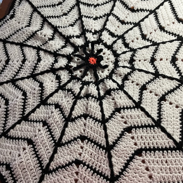 Crochet Spider Web Throw - Etsy
