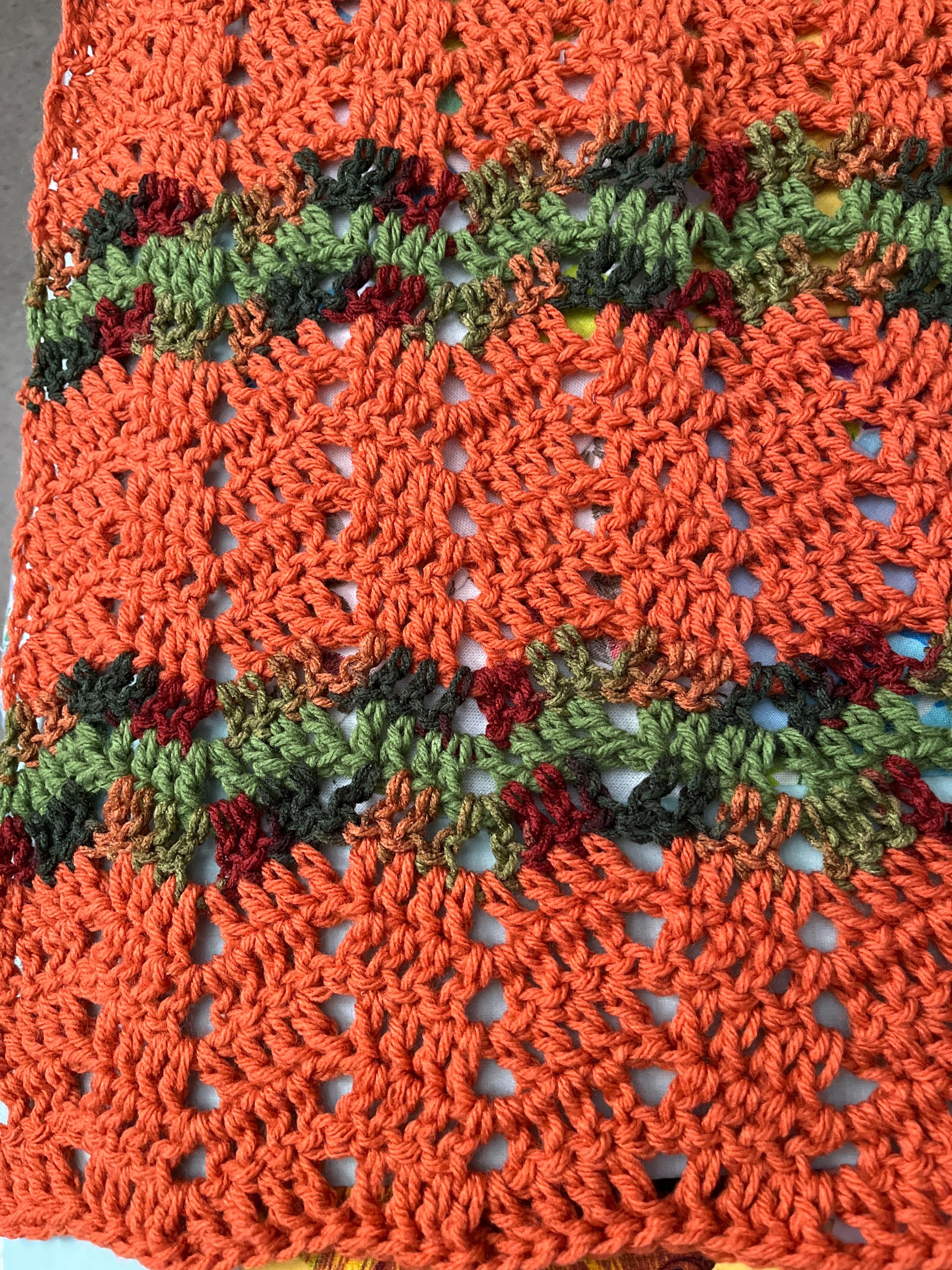 Fall Pumpkin Color Crochet Throw - Etsy