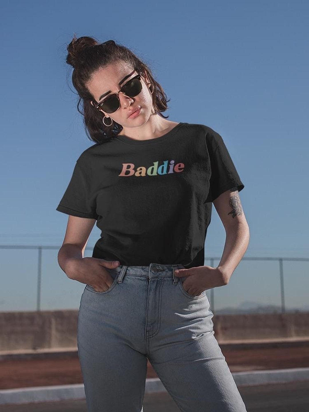 Baddie T-shirt Outfit graphic Tees for Women cool Birthday Present gift ...