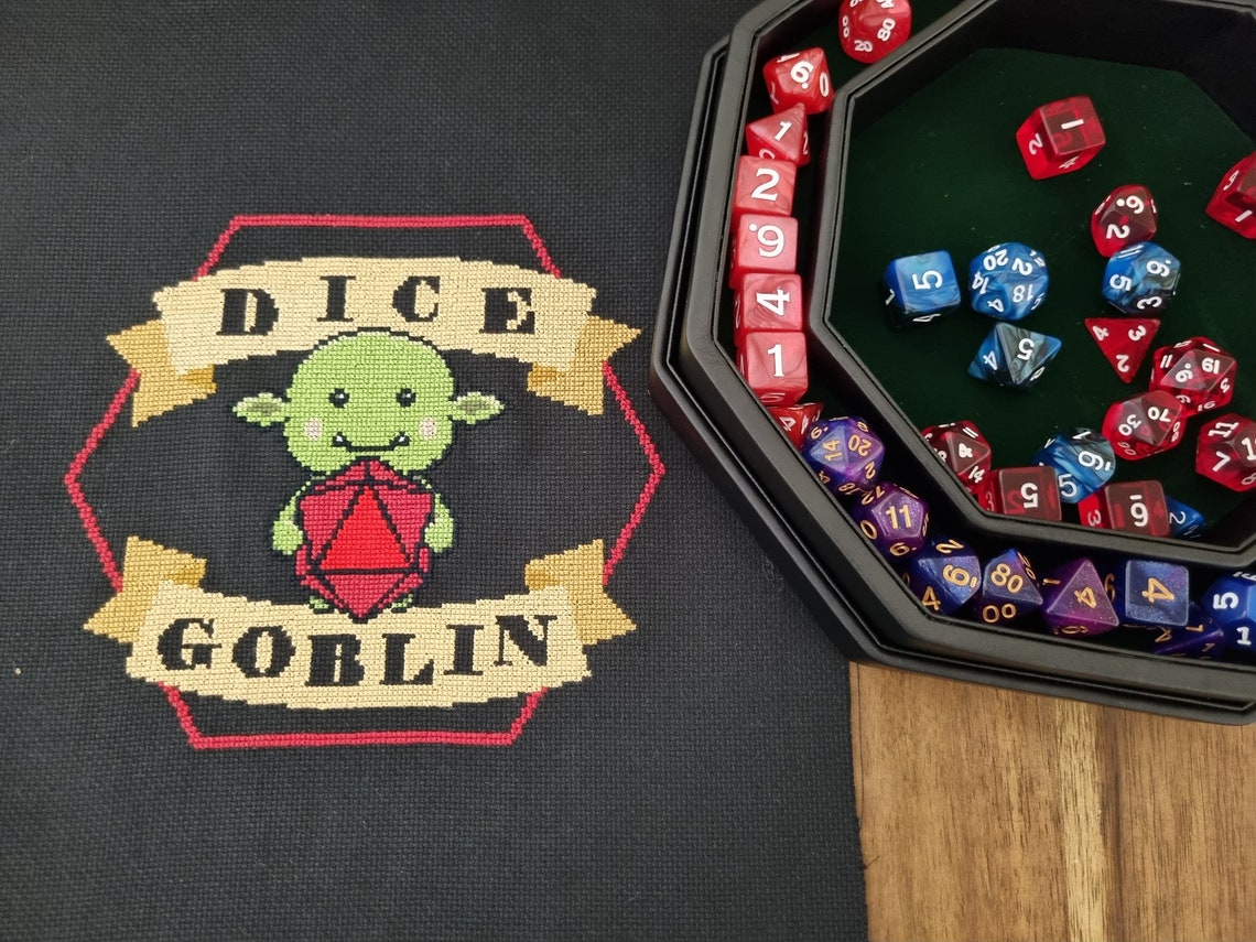 Dice Goblin - Nerdy Cross Stitch Pattern - Etsy
