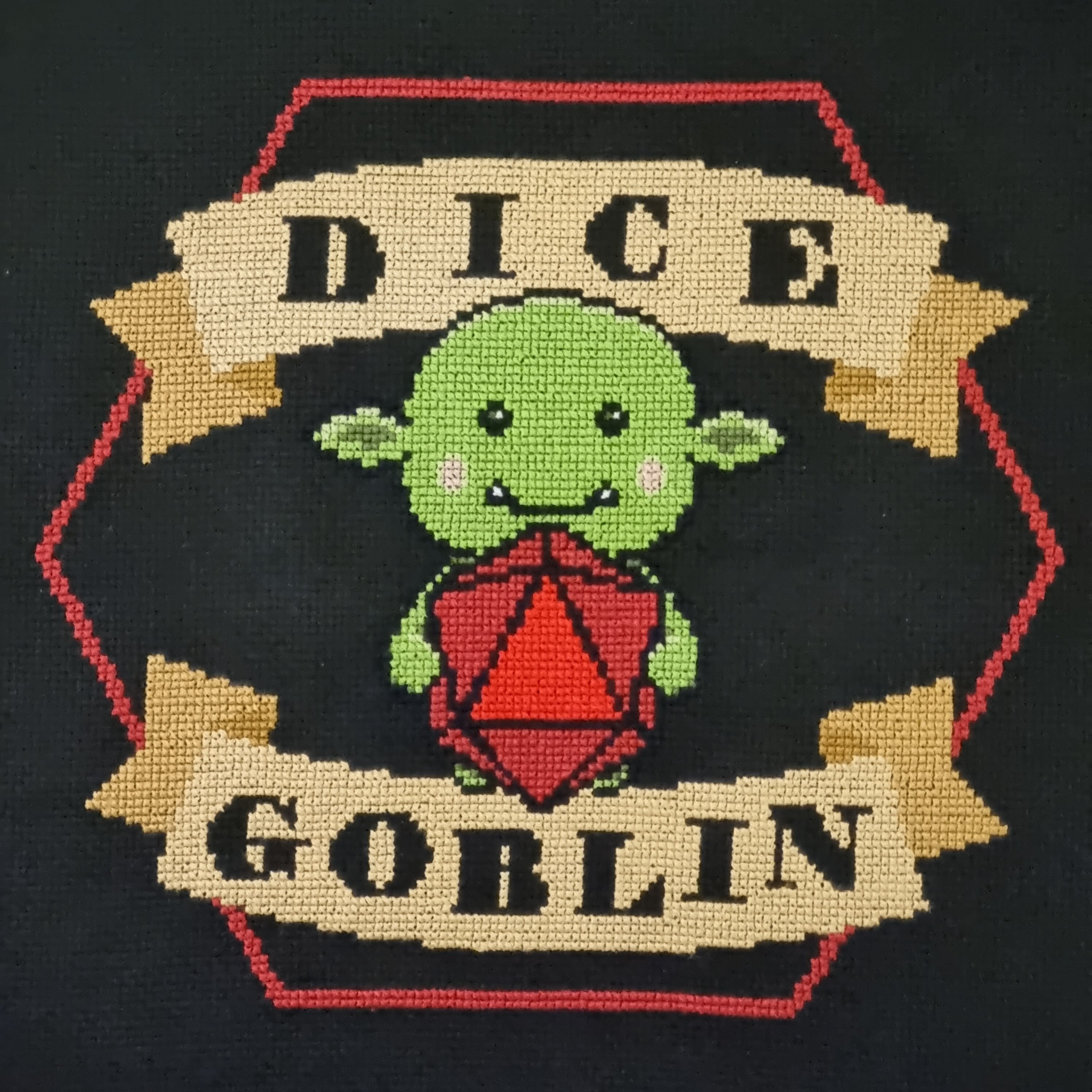 Dice Goblin Nerdy Cross Stitch Pattern - Etsy
