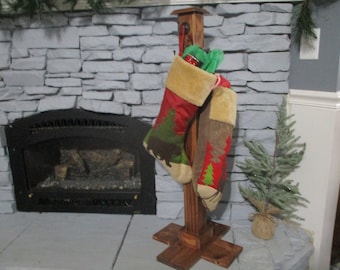 Wood Christmas Stocking Floor Stand - Etsy