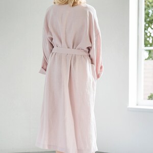 Linen Bath Robe / Spa Robe / Sauna Robe / Unisex Linen Robe / Soft Wrap ...