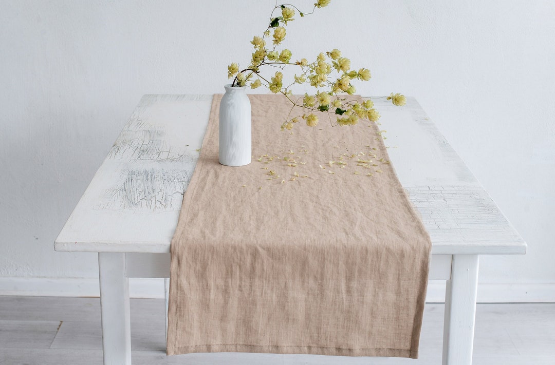Linen Wedding Table Runner / Long Table Runner / Eco - Friendly ...