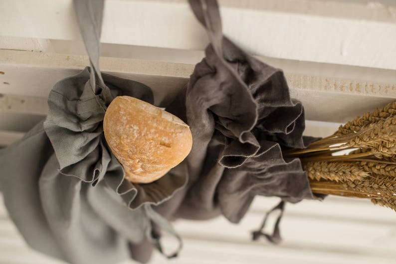 Linen Bread Bag / Bread Serving / Natural Linen Bag / OEKO-TEX® Linen ...