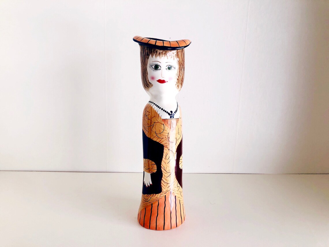 Susan Paley by Ganz Lady Vase Candleholder Vintage Collectible Art - Etsy