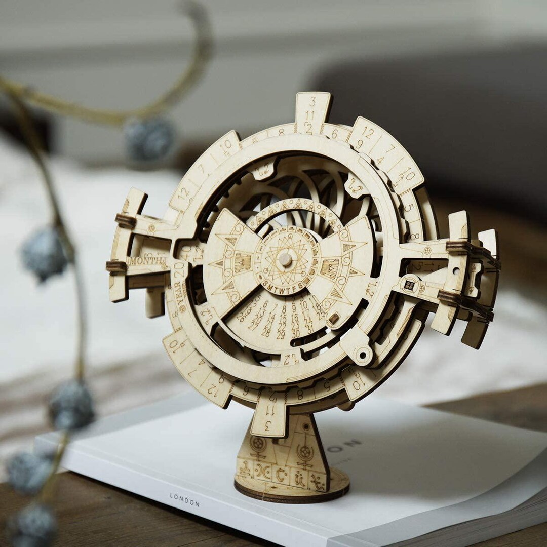 ROKR DIY 3D Wooden Puzzle Perpetual Calendar Assembly - Etsy