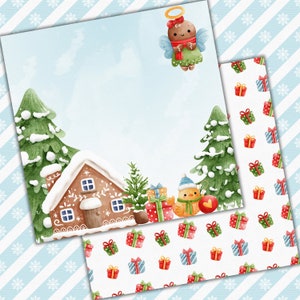 Christmas Digital Paper, Printable Gnomes, Christmas Sweets, Winter ...
