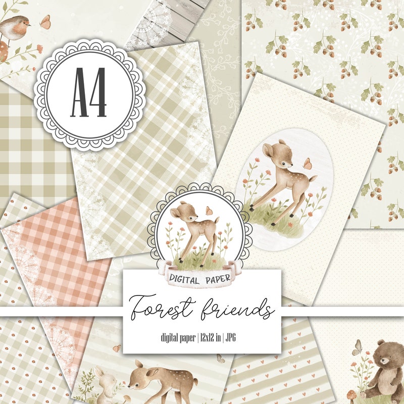 Woodland Paper - Etsy