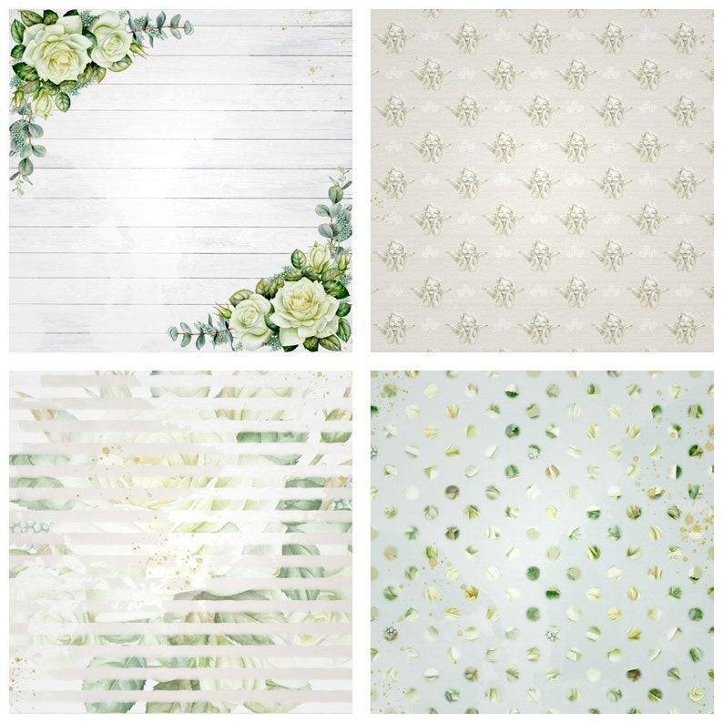Baptism Digital Paper Pack, Christening Collection, First Communion ...