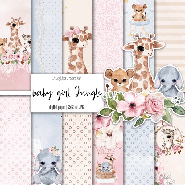Safari Digital Paper - Etsy