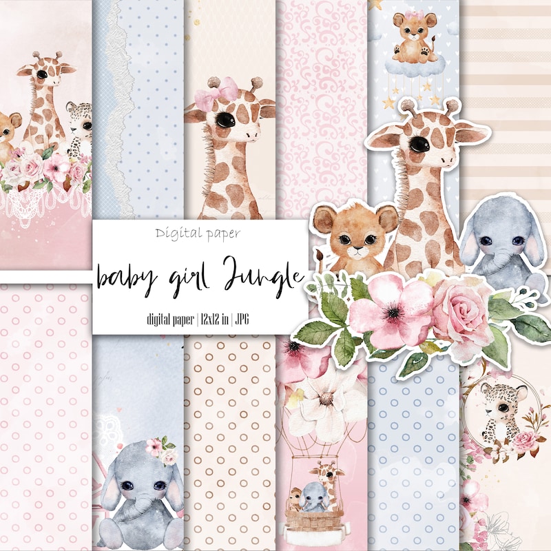 Safari Digital Paper - Etsy
