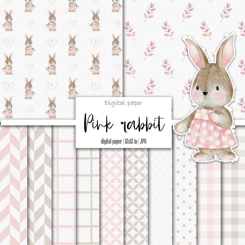 Girl Digital Paper - Etsy