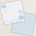 Blue Baby Boy Elephant Digital Paper Pack, Newborn Cute Beige Scrapbook ...