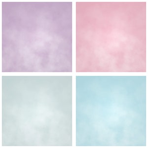 Rainbow Digital Scrapbook Paper Pack 12x12, Pastel Colors Flowers ...