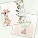Cute Jungle Animals Digital Paper Pack, Watercolor Baby Safari Animals ...