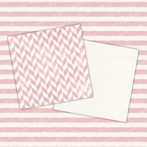 Pink Baby Girl Elephant Digital Paper Pack, Newborn Floral Scrapbook ...