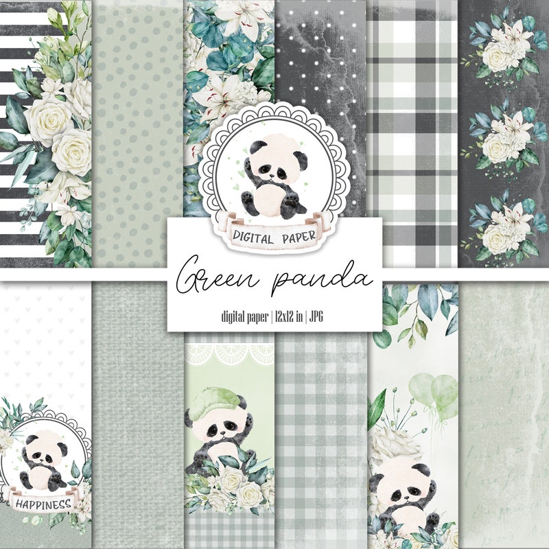 Panda Scrapbook - Etsy