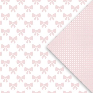 Pink Ribbon Bow Digital Paper Pack, Coquette Printable Background, Baby ...