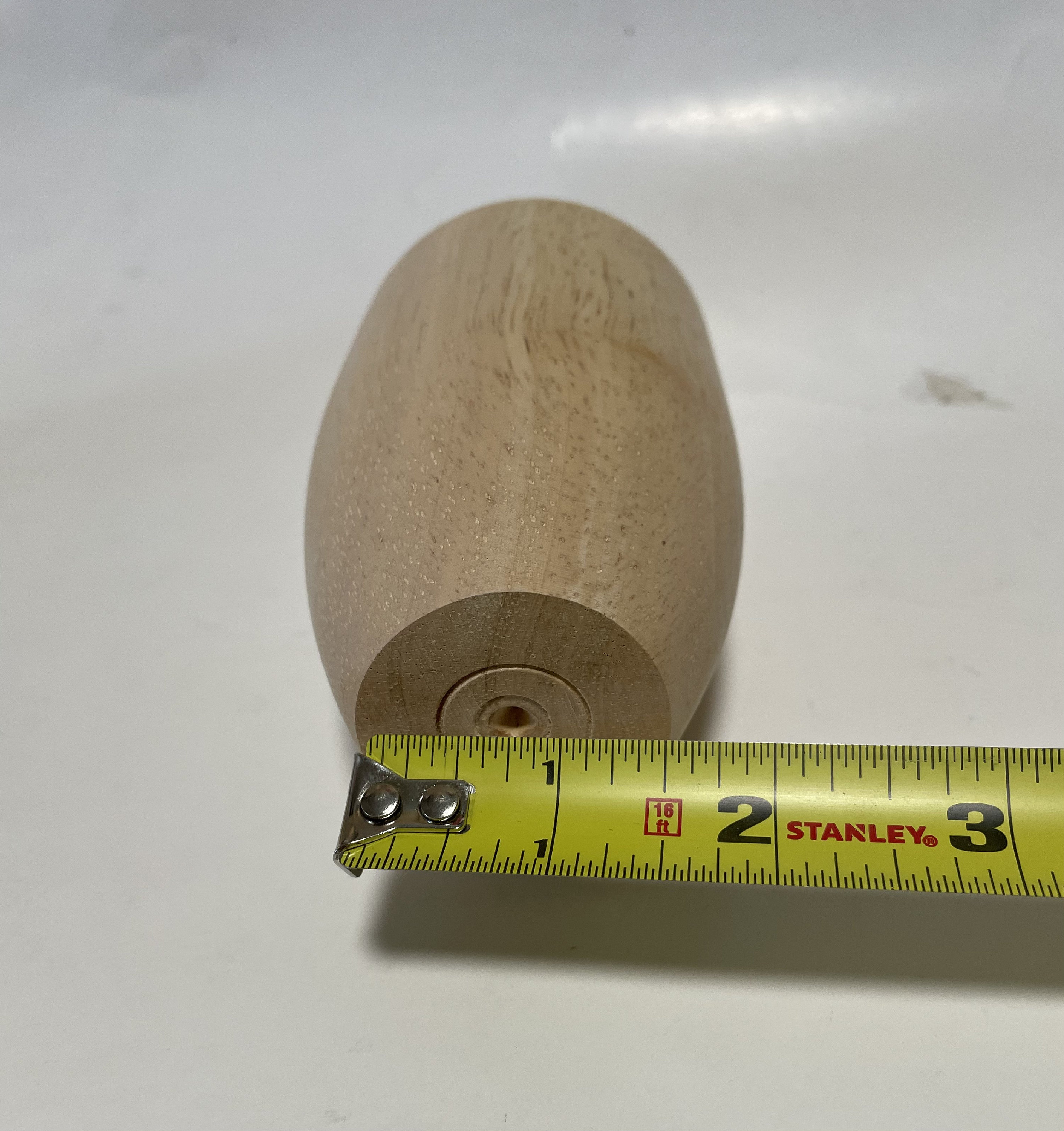 Set of 4 Cone Shaped Legs 3" & 4" Tall X 2-3/4" Diameter Wood Legs With ...