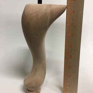 Set of 4 Legs Cabriole Style Legs 4", 5", 6", 7.5" or 8.5" Tall Queen ...