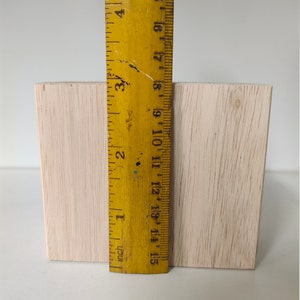 Set of 2 Legs Wood Block Leg Raisers 2" or 3" Tall With Countersunk ...
