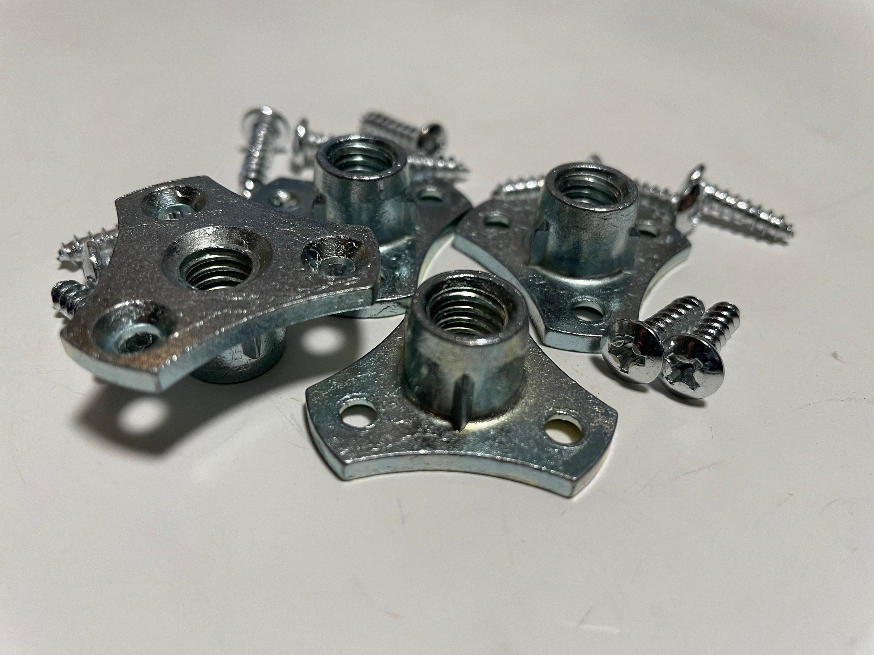 Leg Mounting Brackets - 2" X 2" X 1/4" or 1.25" 3-prongs (set of 4 ...