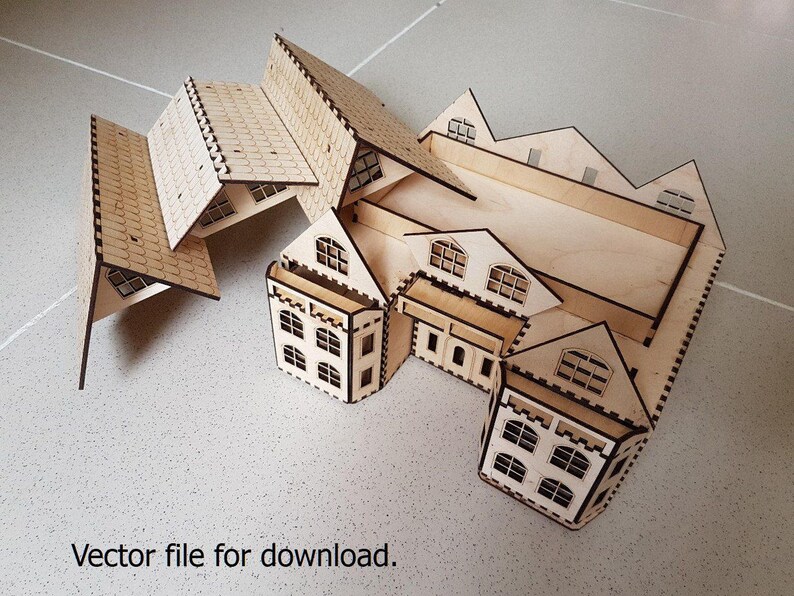 House box.3D puzzle CNC decorationdecorative | Etsy