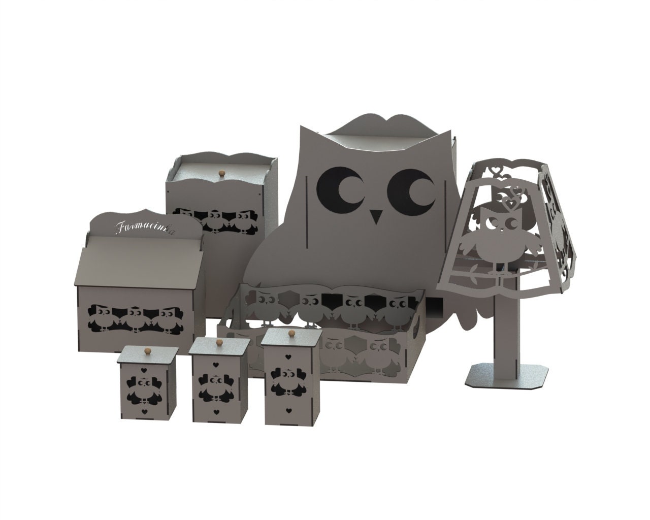 Children Set 7pcs. DXF Vector Plan | Etsy