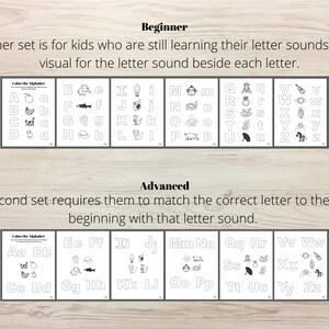 Alphabet Letter Recognition and Phonics Worksheet Preschool Alphabet ...
