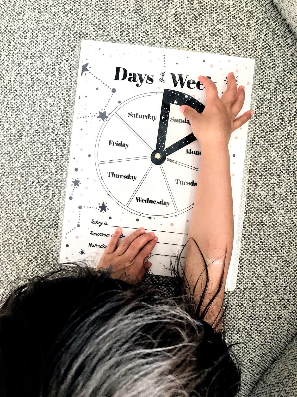 Days of the Week Wheel Printable - Etsy