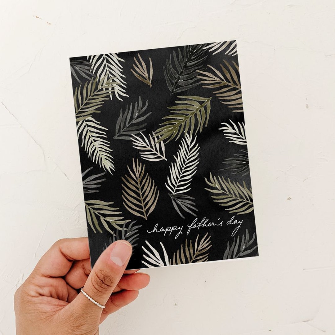 Father's Day Card, Ferns Botanical, Plant Dad, Father Figure, Card for ...