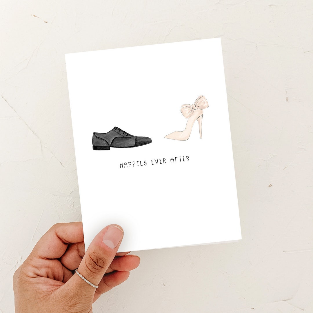 Wedding Card, Happily Ever After Greeting Card, Card for Wedding Day ...