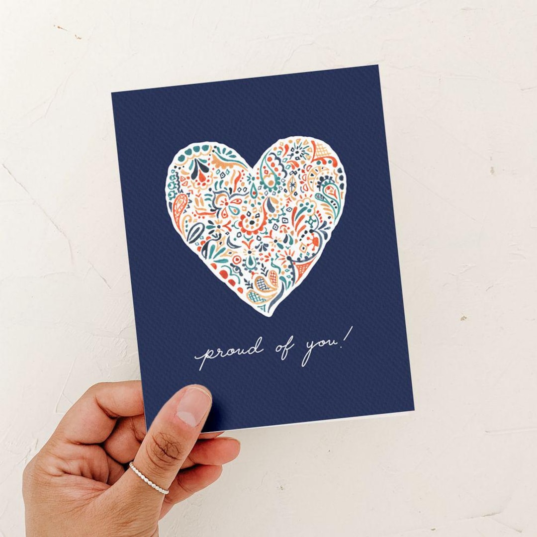 Proud of You Card, Encouragement Card, Congratulations Card ...