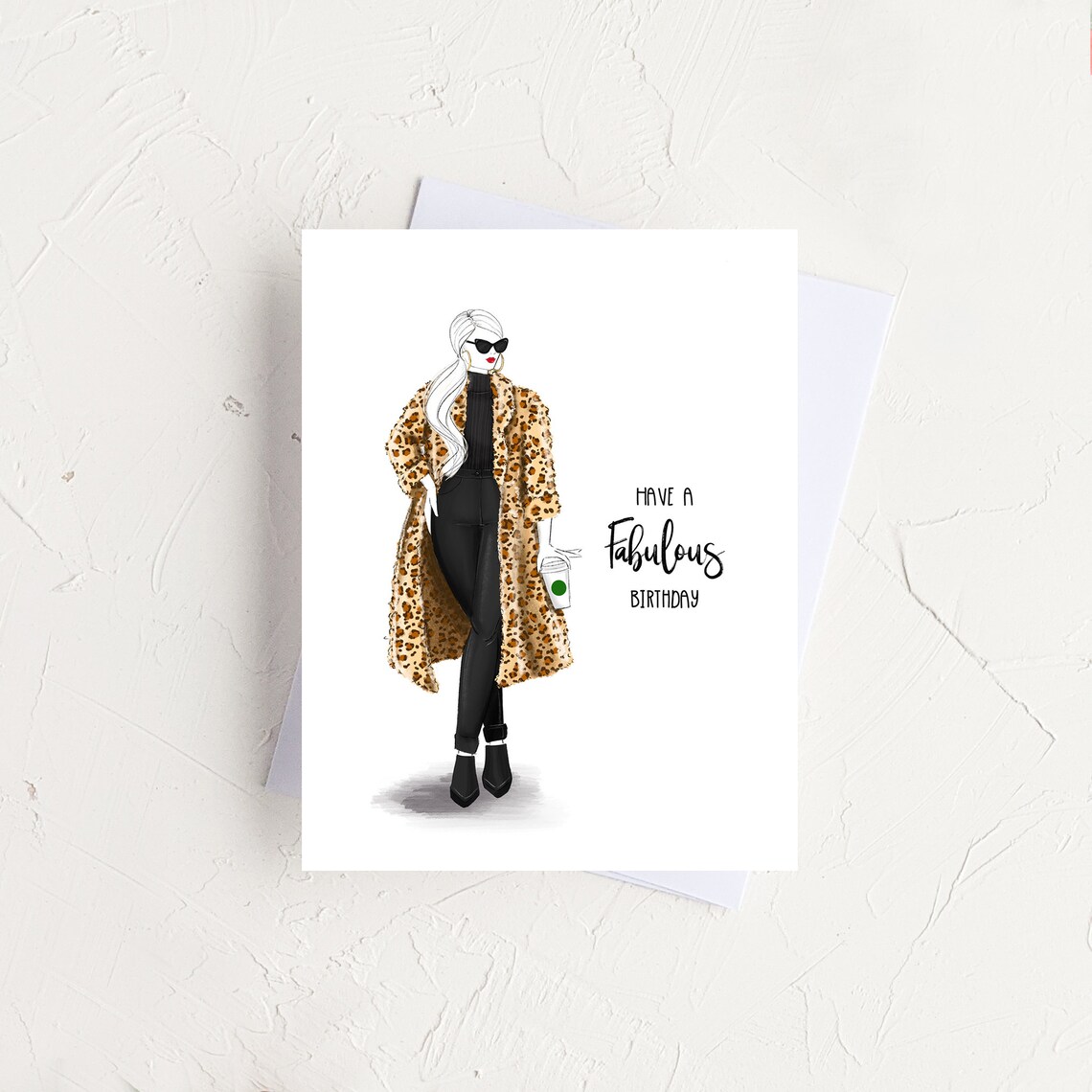 Fabulous Fashion Birthday Card Birthday Girl Card Fashion | Etsy